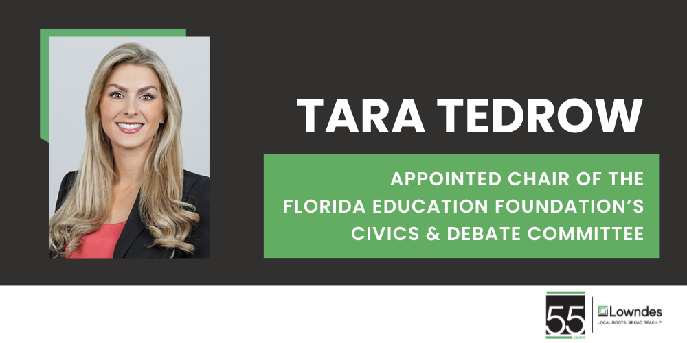 Tara Tedrow Appointed Chair of Florida Education Foundation's Civics ...